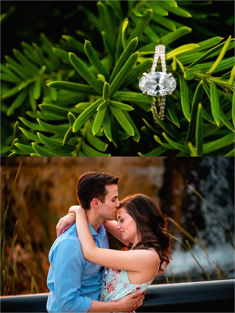 Engagement session at the Indianapolis Canal Walk